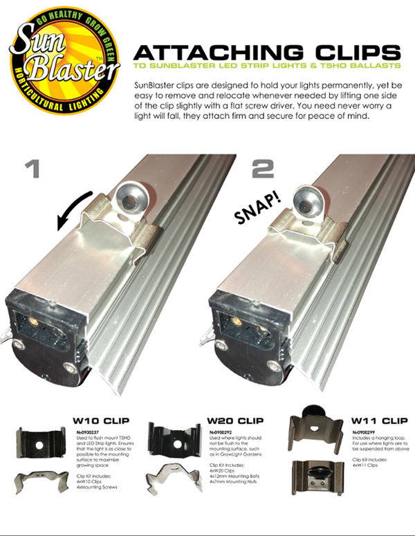 SunBlaster Mounting Clips – Ken-Bar
